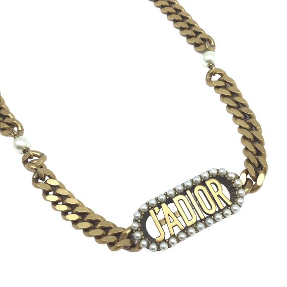 Dior | Jewelry | Christian Dior Dior Jadior Chain Link Choker Necklace ...